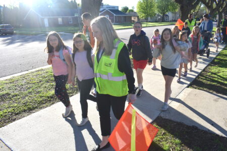 Taking the walking school bus: No tires, but lots of moving feet | News ...